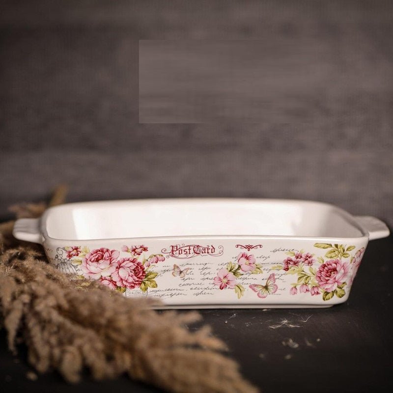 12" Long Rectangular Ceramic Tray - Techmanistan