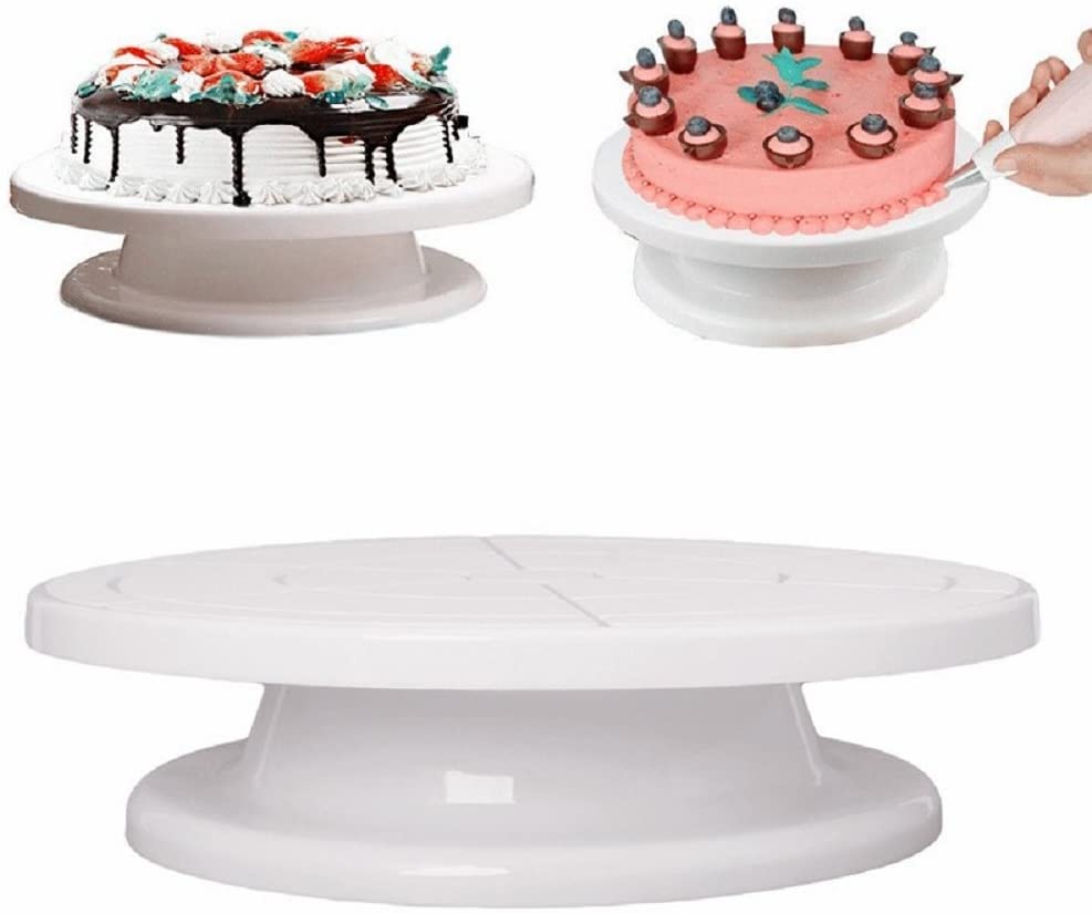 360 Rotating Cakes Decorating Turntable - Techmanistan