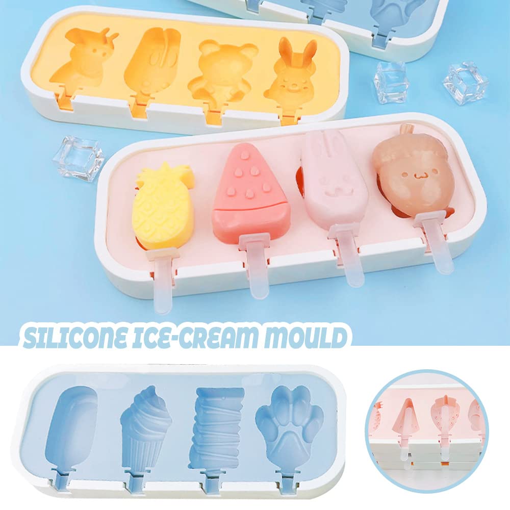 4-Cavity Silicone Ice Pop Maker - Techmanistan
