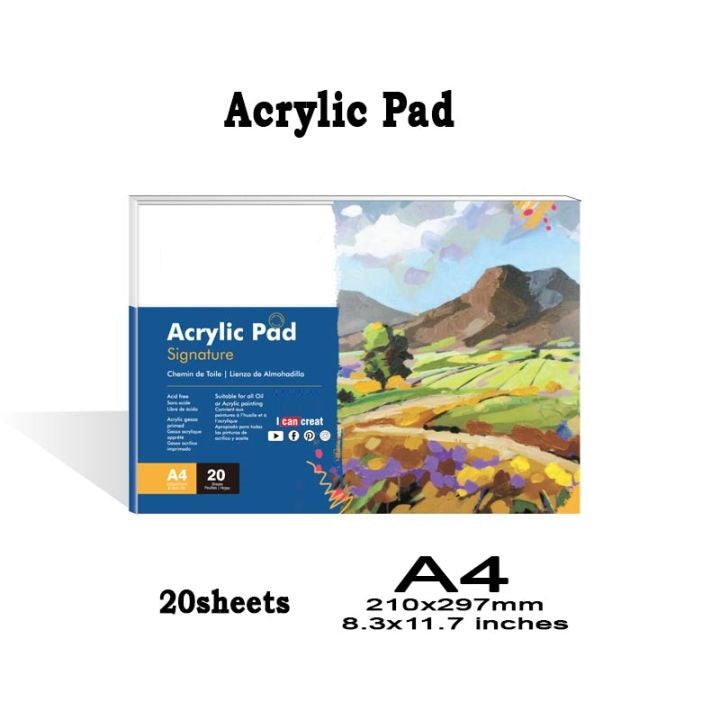 200 GSM Acrylic Pad (20 Sheets) – Techmanistan