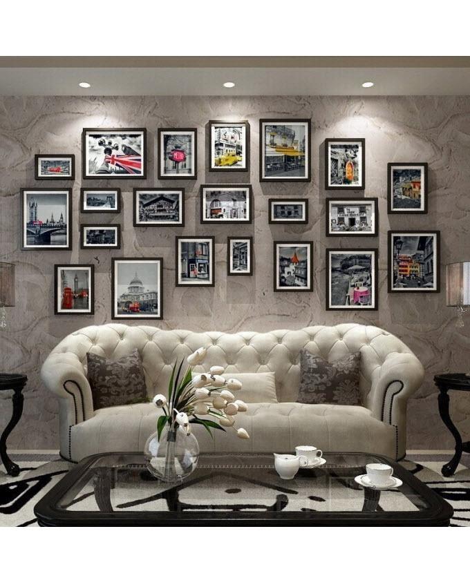 Set of 21 - Photo Frames Collage Wall Hanging Wall Decor Set – Techmanistan