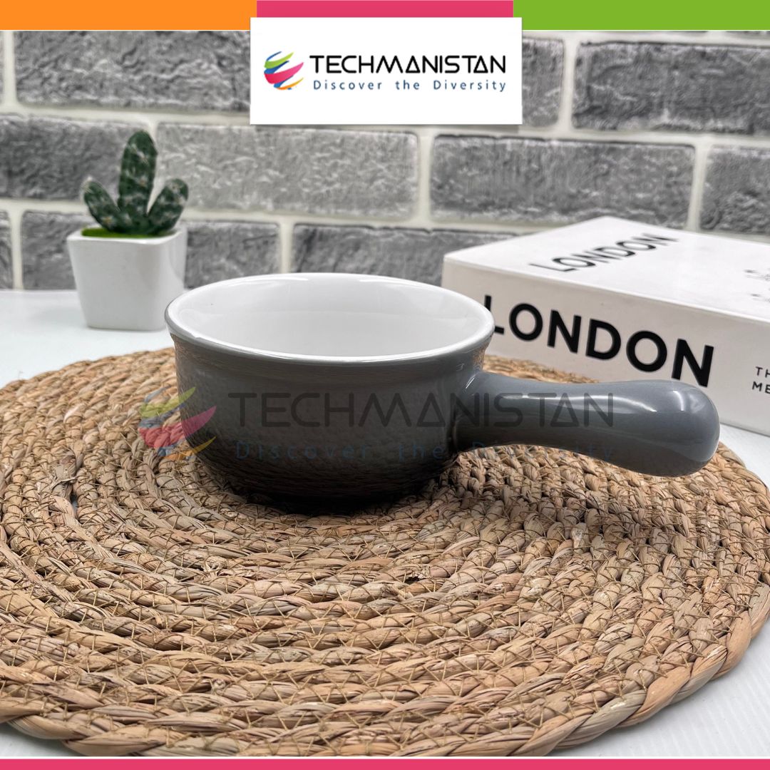 Ceramic Soup Bowl with Handle - Techmanistan