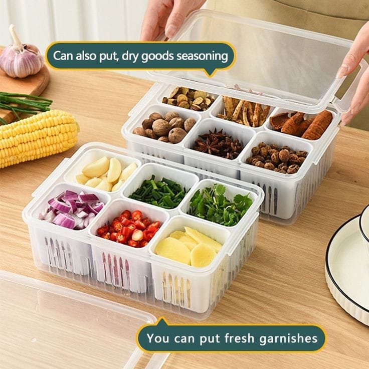 Modern Fridge Storage Boxes, Kitchen Organizer - Techmanistan